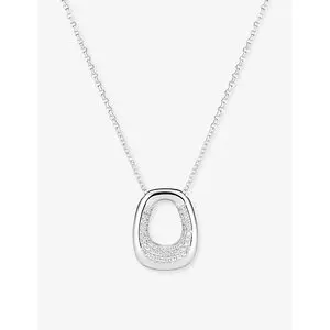 SIF JAKOBS Sterling And Cubic Zirconia Necklace - Silver