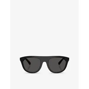 Burberry Square-frame Injected Sunglasses - Black