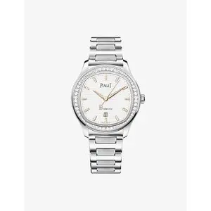 PIAGET Polo Stainless Steel And Diamond Watch - Silver