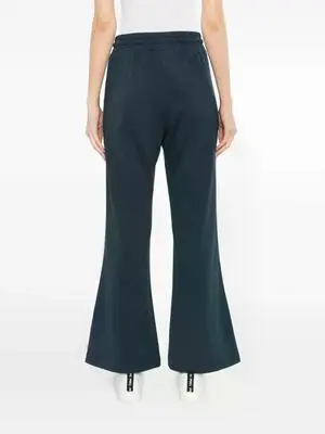 AGNES B. Drawstring Flare-leg Track Pants With Side Stripe Detail