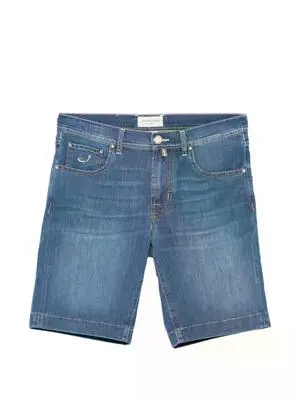 Jacob Cohen Logo-patch Denim Shorts - Blue