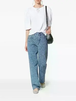 MARANT ETOILE Brinsa Pattern Straight Jeans