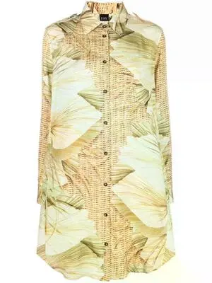 FAY Ipanema Dreams Print Shirt Dress