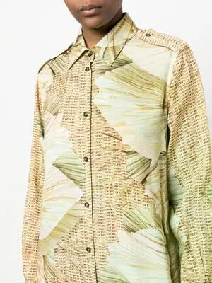 FAY Ipanema Dreams Print Shirt Dress