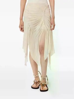 Isabel Marant Étoile Tayla Ruffle Asymmetric Midi Skirt