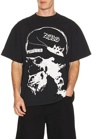 PLEASURES X Zero Skateboards Roaches T-shirt - Black