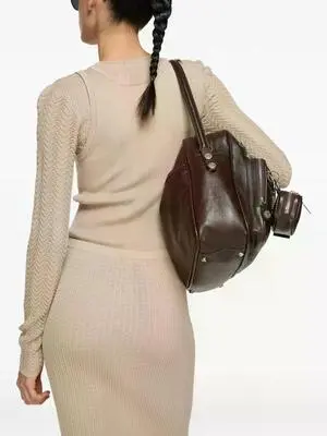 Acne Studios Ribbed Long Sleeve Midi Dress