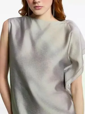 Peserico Sleeveless Top With Ruffled Detail
