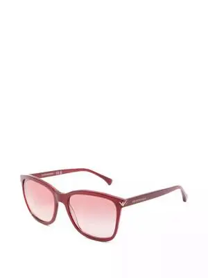 Emporio Armani Square Frame Sunglasses - Red