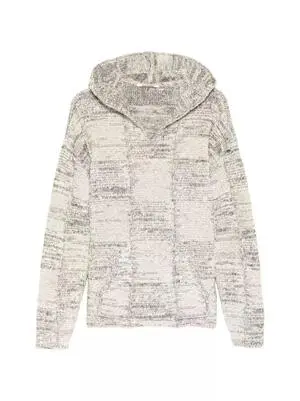 Auralee Patchwork Cotton And Linen-blend Hoodie