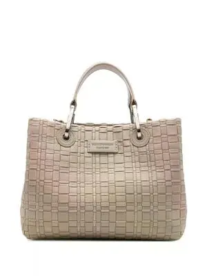 Emporio Armani Woven Top Handle Tote