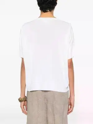 ERMANNO FIRENZE Lace Short-sleeve T-shirt - White