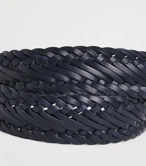 Ralph Lauren Purple Label Braided Leather Belt