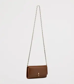 CHRISTIAN LOUBOUTIN Bettina Nappa Leather Chain Wallet - Brown