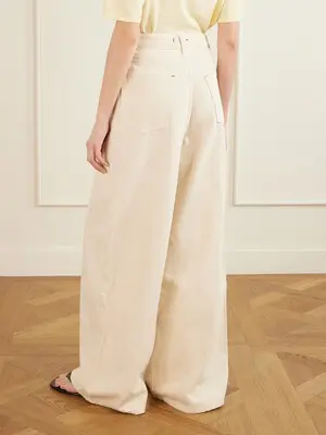 Ossou High-rise Wide-leg Denim Trousers