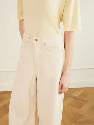 Ossou High-rise Wide-leg Denim Trousers