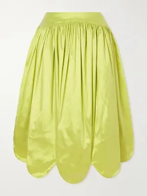 Simone Rocha Petal Hem Basque Midi Skirt