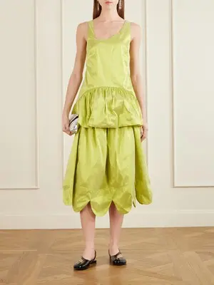 Simone Rocha Petal Hem Basque Midi Skirt