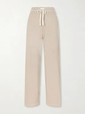 JAMES PERSE Cotton-terry Track Pants - Neutrals