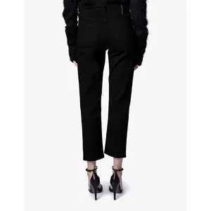 Zadig&Voltaire Boyfit Cropped-leg Five-pocket Jeans