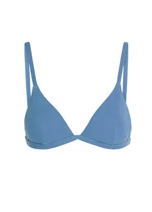NOUNOU Coco Triangle Bikini Top - Blue