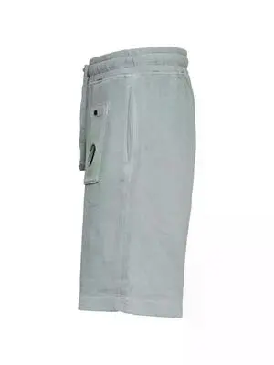 C.P. COMPANY Cotton Track Shorts With Lens Detail