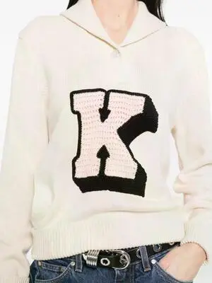 Kenzo K Initial Shawl Collar Polo Shirt