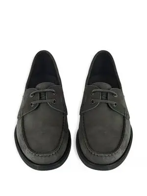 Brioni City Lace-up Boat Shoes