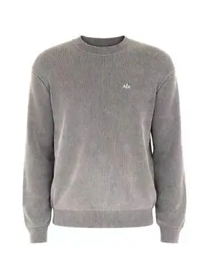 Armani Exchange Embroidered Ribbed Sweater