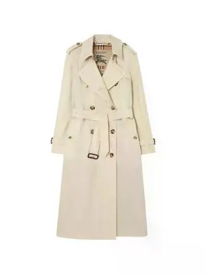 Burberry Long Tropical Gabardine Waterloo Trench Coat