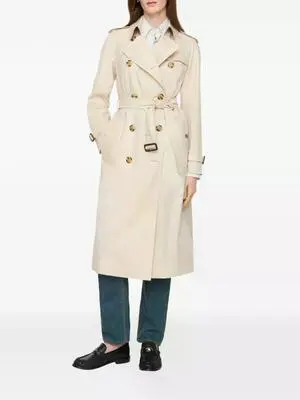 Burberry Long Tropical Gabardine Waterloo Trench Coat