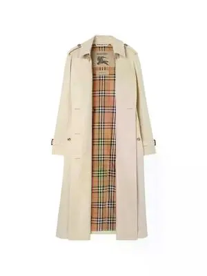 Burberry Long Tropical Gabardine Waterloo Trench Coat