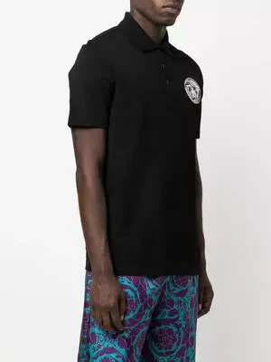 Versace Medusa-embroidered Polo Shirt