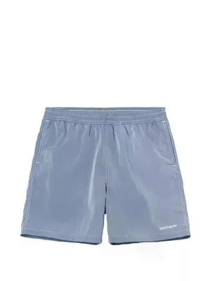 Carhartt Work In Progress Logo-embroidery Swim Shorts - Blue