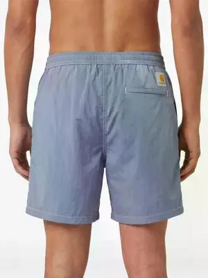 Carhartt Work In Progress Logo-embroidery Swim Shorts - Blue