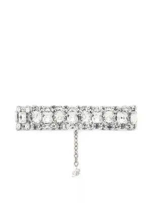 Blumarine Rhinestone Embellished Choker - Silver