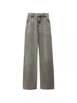 Ba&sh Faded Wash Five Pocket Jeans - Grey