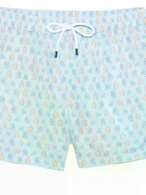 Fedeli Printed Swim Shorts