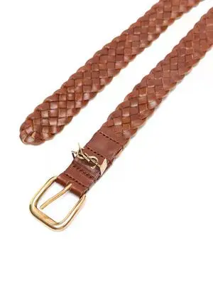 Saint Laurent Braided Leather Belt