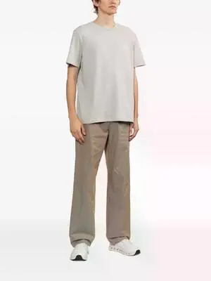 A.p.c. Logo Embroidered T-shirt - Grey