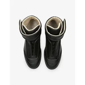 MAISON MARGIELA Future Leather Mid-top Trainers - Black