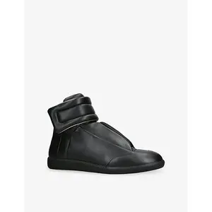 MAISON MARGIELA Future Leather Mid-top Trainers - Black