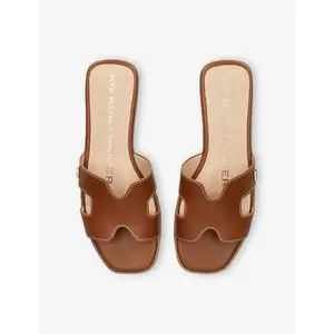 Kurt Geiger Raven Faux-leather Sandals - Tan