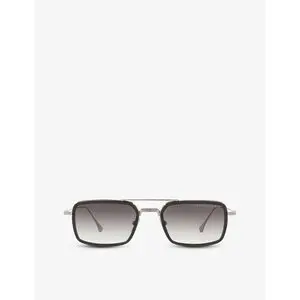 Dita Aviator Sunglasses In Acetate And Titanium - Grey