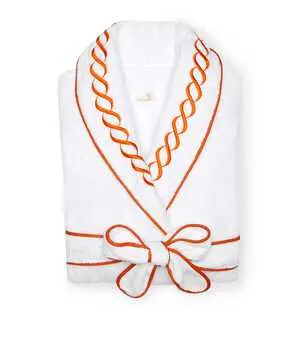 PRATESI Cotton Treccia Bathrobe - Orange