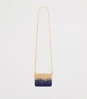 Bonpoint Raffia Cross-body Bag With Tassel Detail