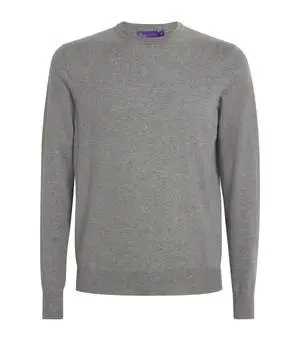 Ralph Lauren Purple Label Crew Neck Sweaters For Men