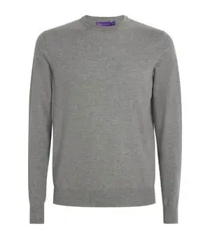 Ralph Lauren Purple Label Cashmere Crew Neck Sweater - Grey