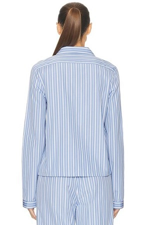 Miu Miu Striped Cotton Poplin Shirt