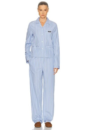 Miu Miu Striped Cotton Poplin Shirt